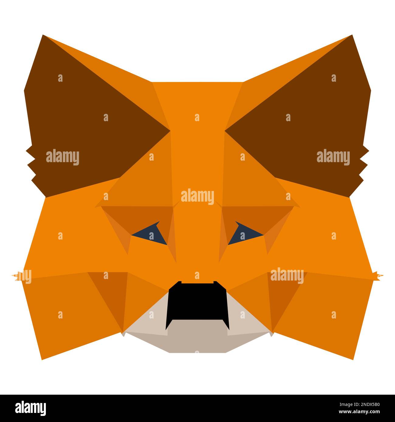 Metamask Logo Crypto Wallet For Defi Web3 Dapps And Nfts Isolated On