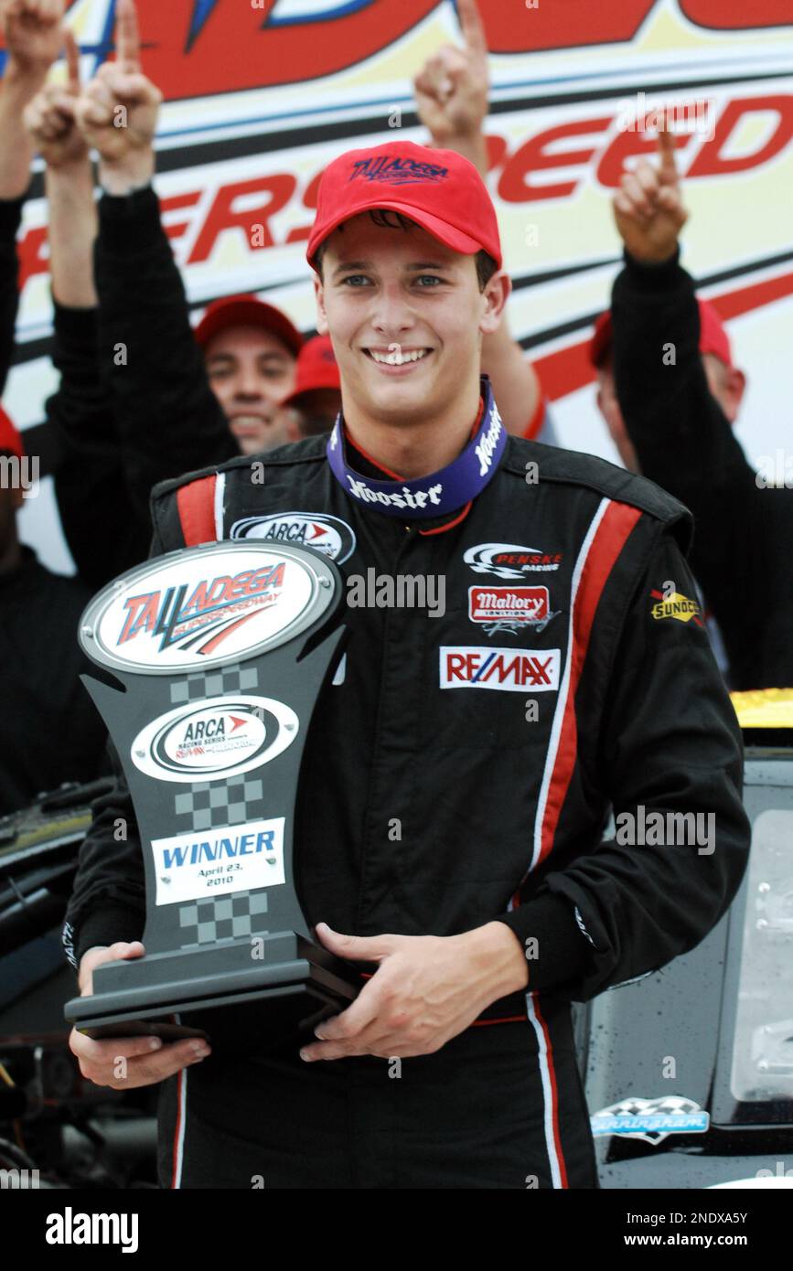 Dakoda Armstrong, of New Castle, Ind., poses with the trophy after ...