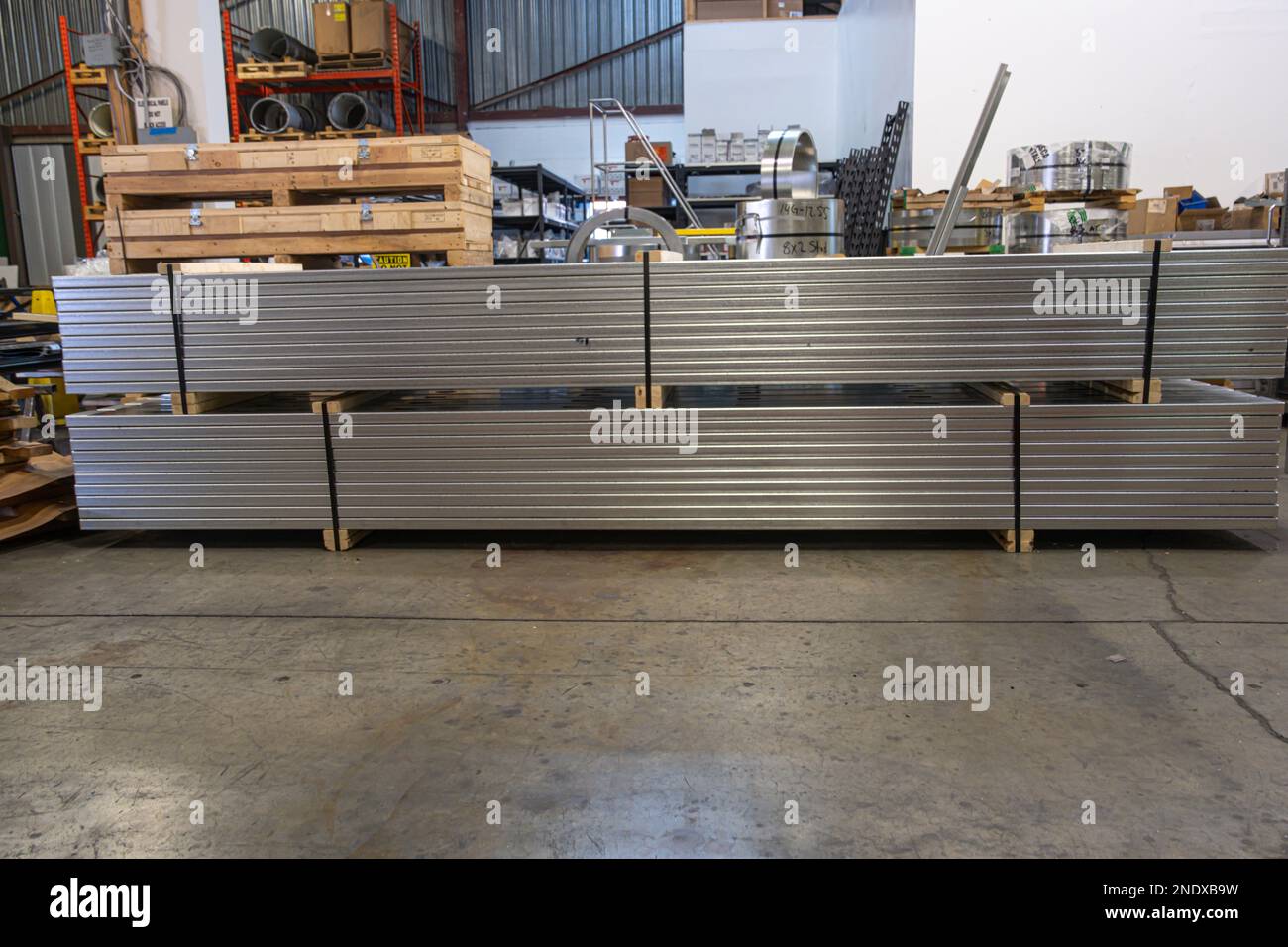 Metal stud for Wall framing manufactured Stock Photo - Alamy