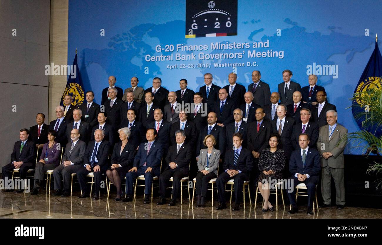 Finance ministers and central bank governors from the Group of 20 ...