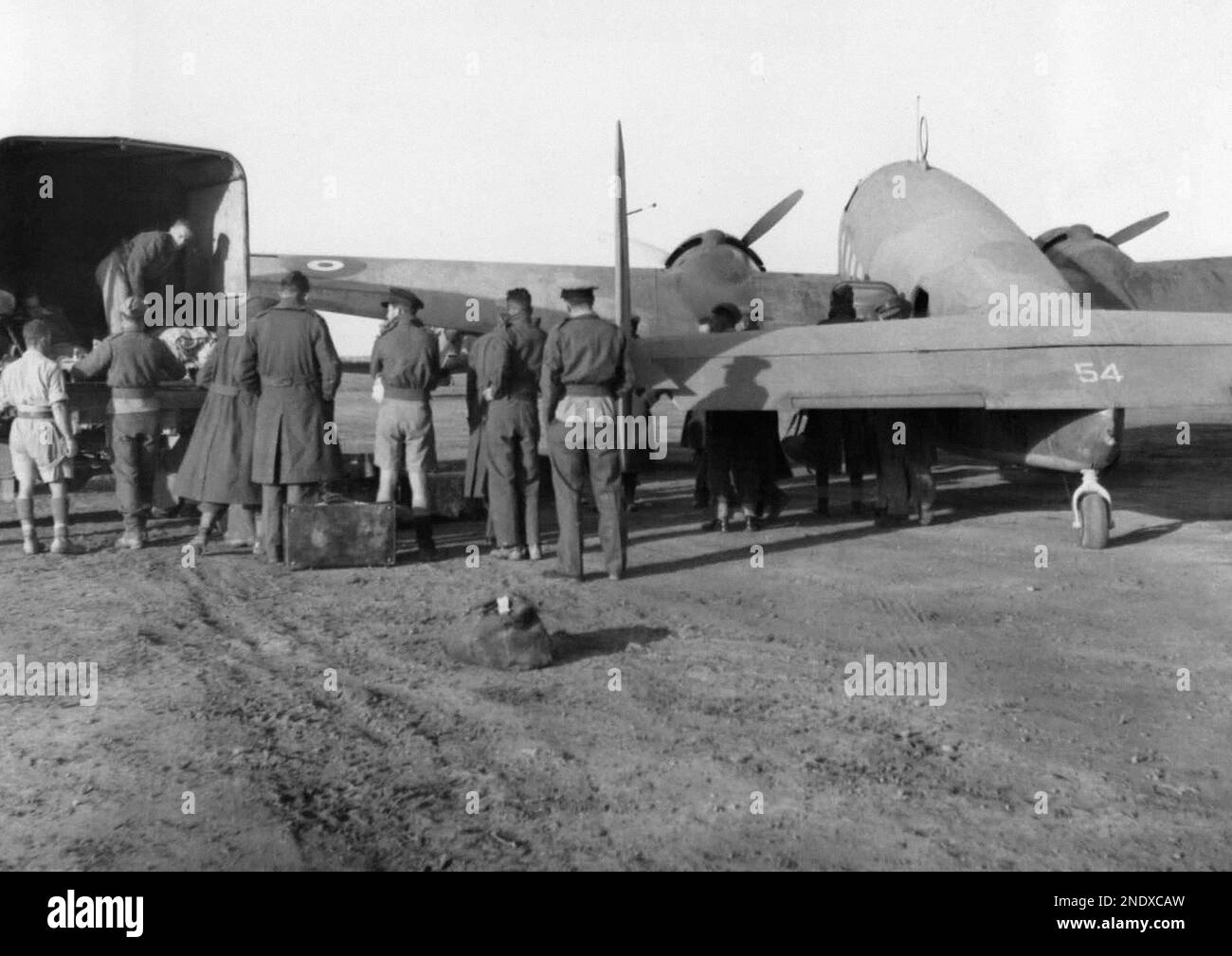 An airplane serving as an ambulance takes on a mercy passenger list of ...