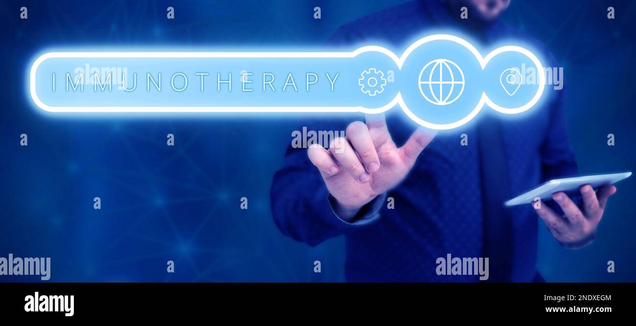 Writing displaying text Immunotherapy. Internet Concept treatment or ... Writing displaying text Immunotherapy. Internet Concept treatment or ...