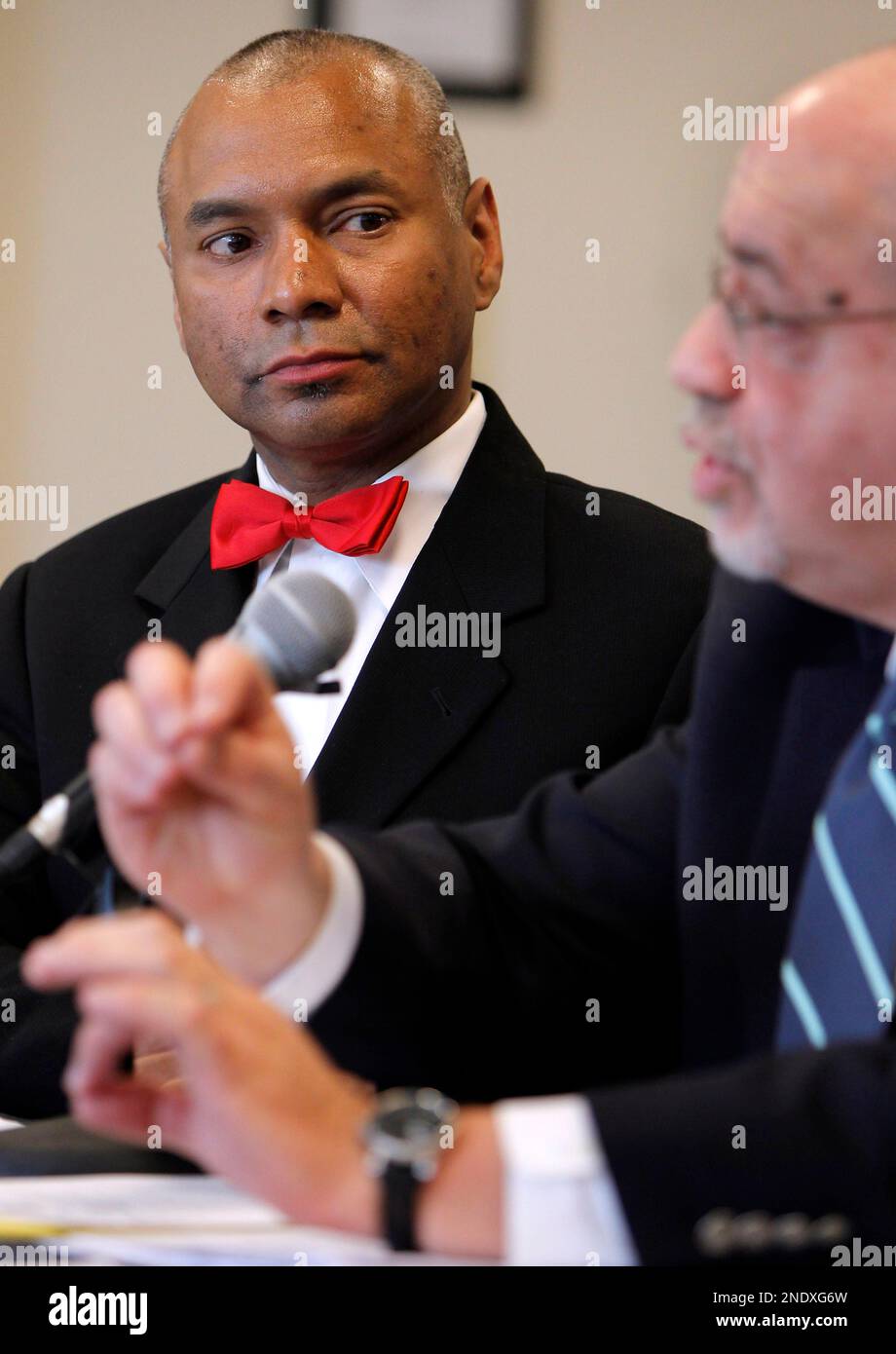 Benjamin LaGuer looks on his attorney retired Superior Court Judge ...