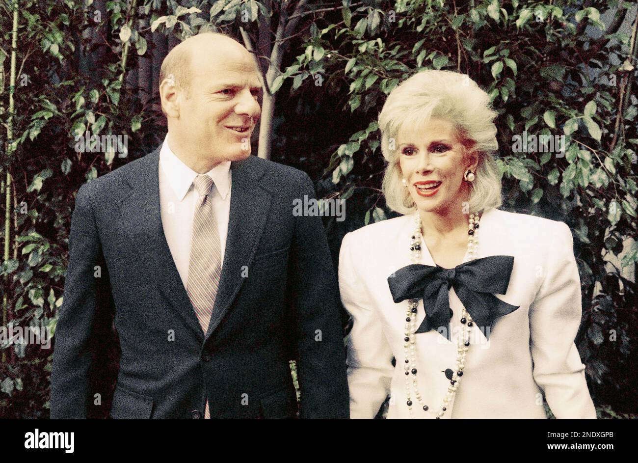 Comedian Joan Rivers and Barry Diller, chairman of Fox Inc., arrive for ...