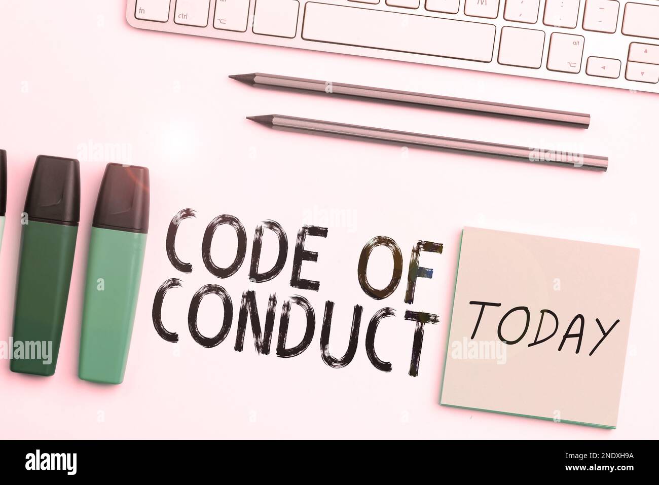 Hand Writing Sign Code Of Conduct Internet Concept Ethics Rules Moral
