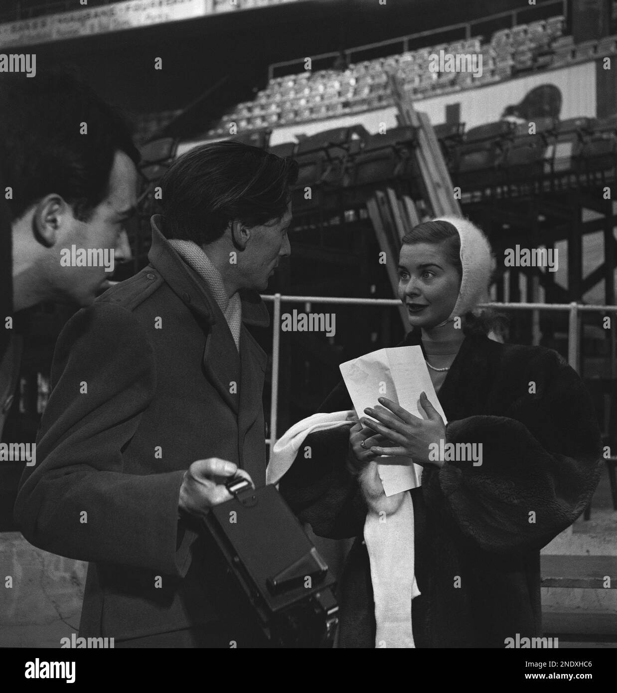 Associated Press photographer Jean-Jacques Levy talks with Miss Barbara ...