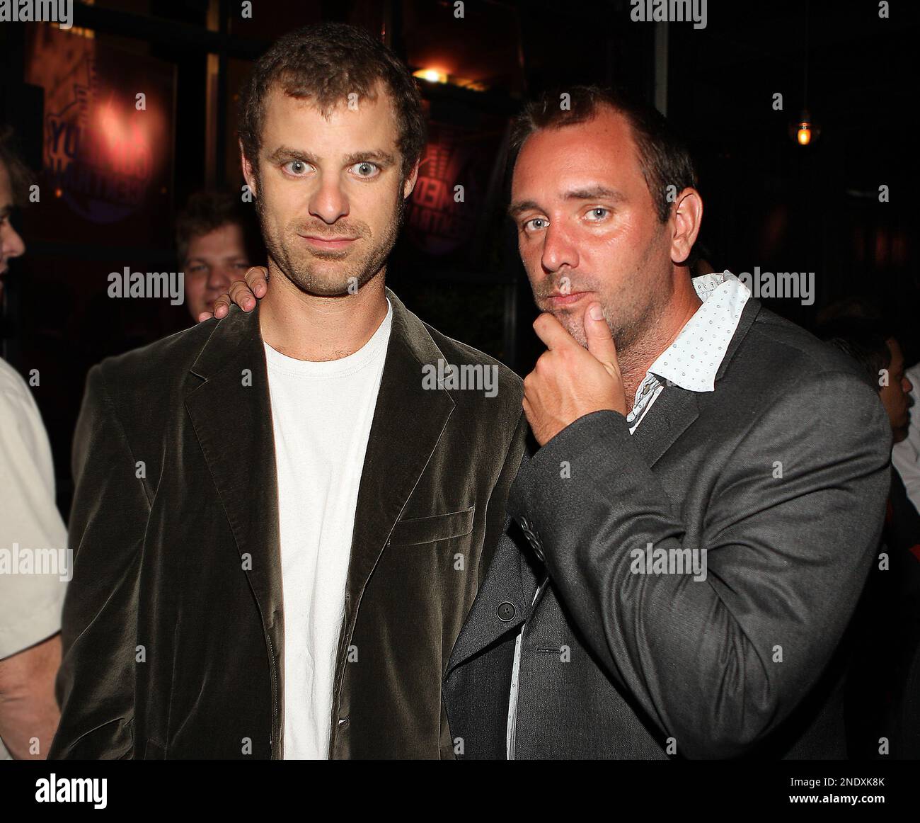 FILE - In this Sept. 21, 2008 file photo, Matt Stone, left, and Trey ...