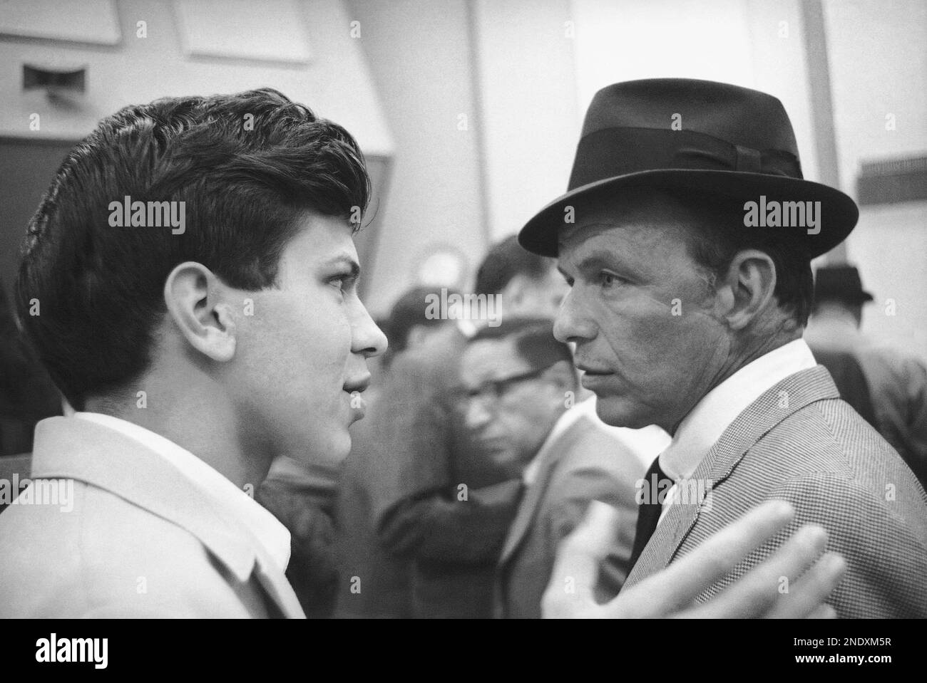 Frank Sinatra Jr., who is embarking on a singing career of his own ...