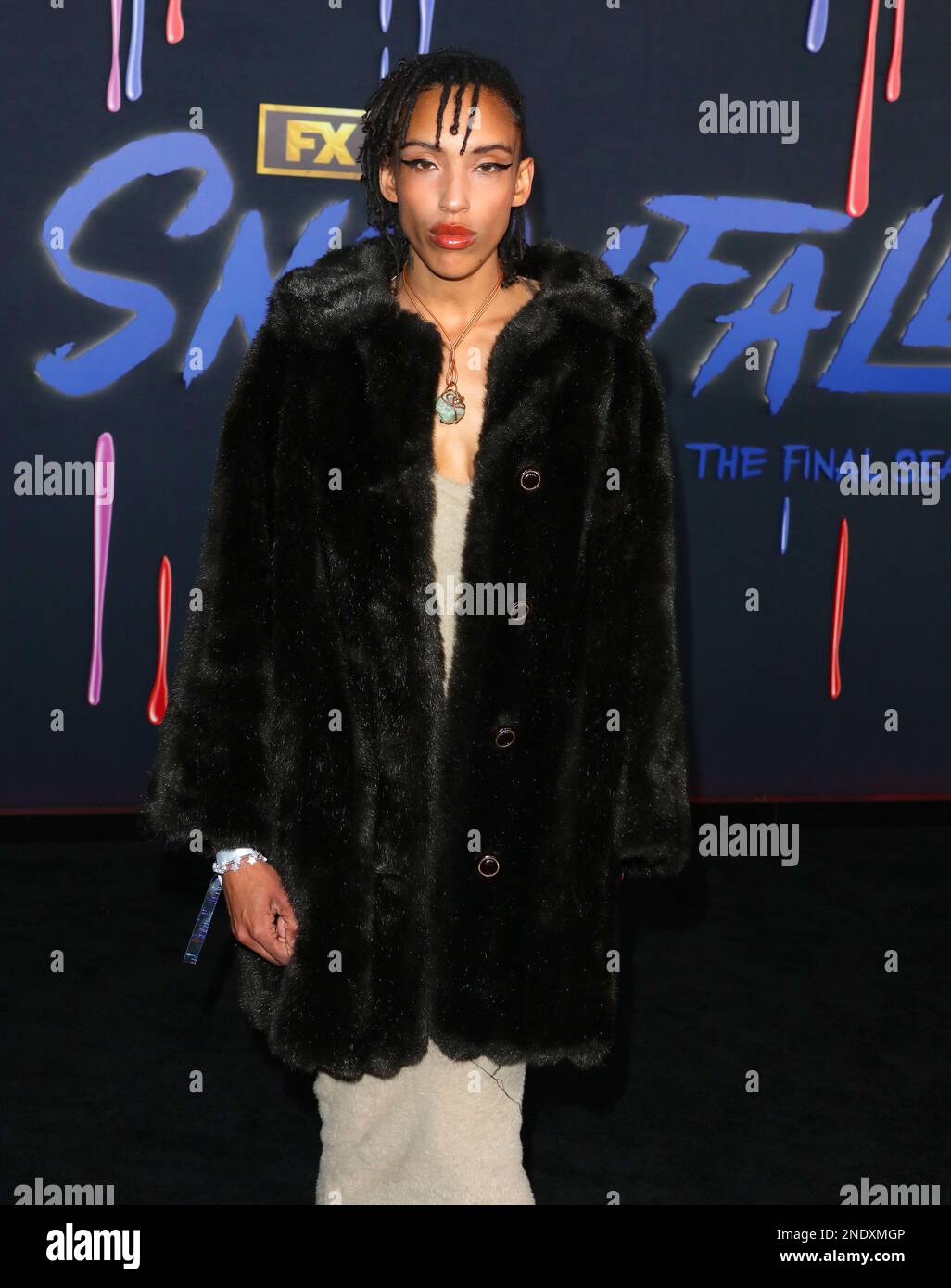 Los Angeles, USA. 15th Feb, 2023. Selenesol Singleton arrives at The ...