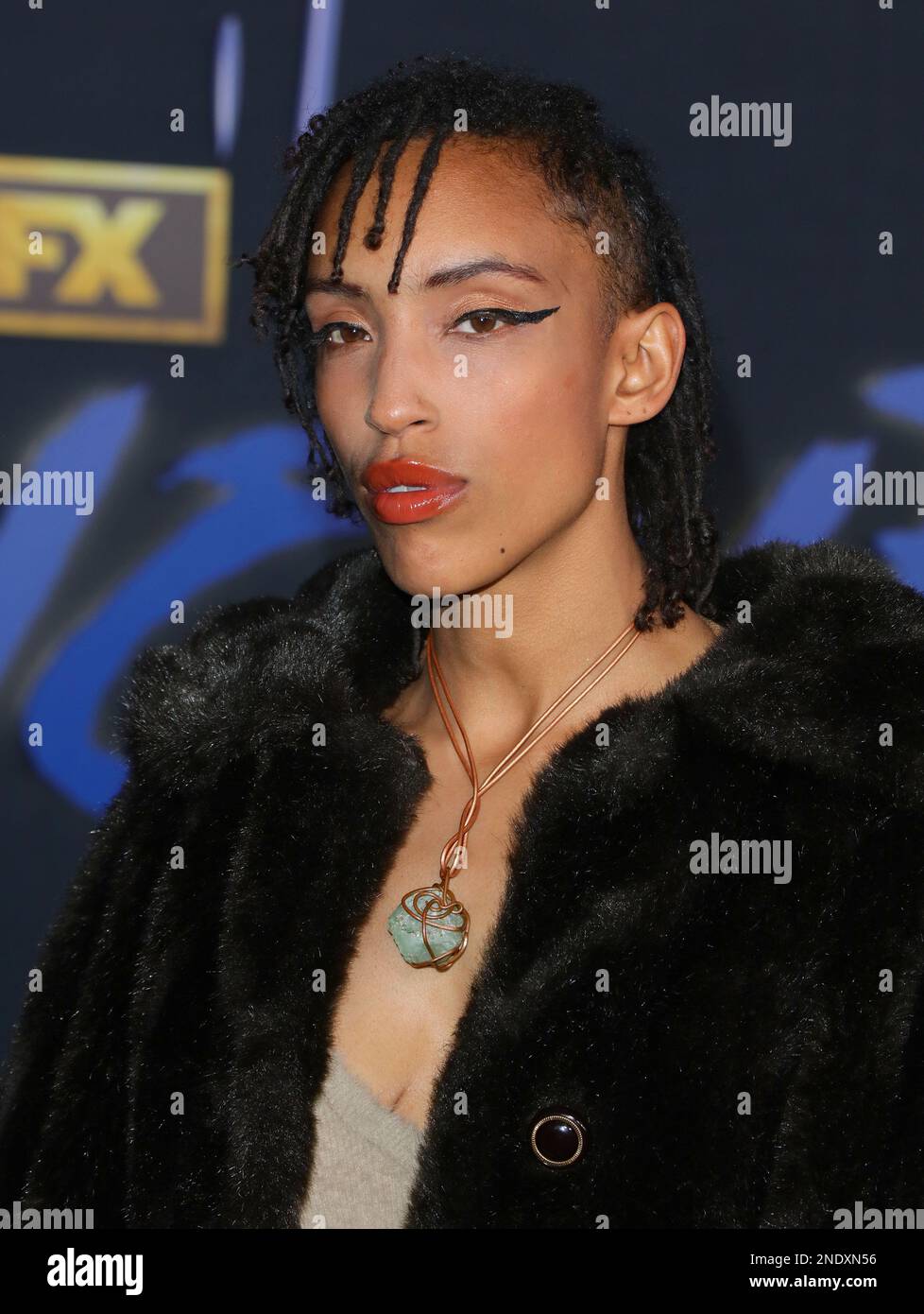 Selenesol Singleton arrives at The red carpet for the premiere of the ...
