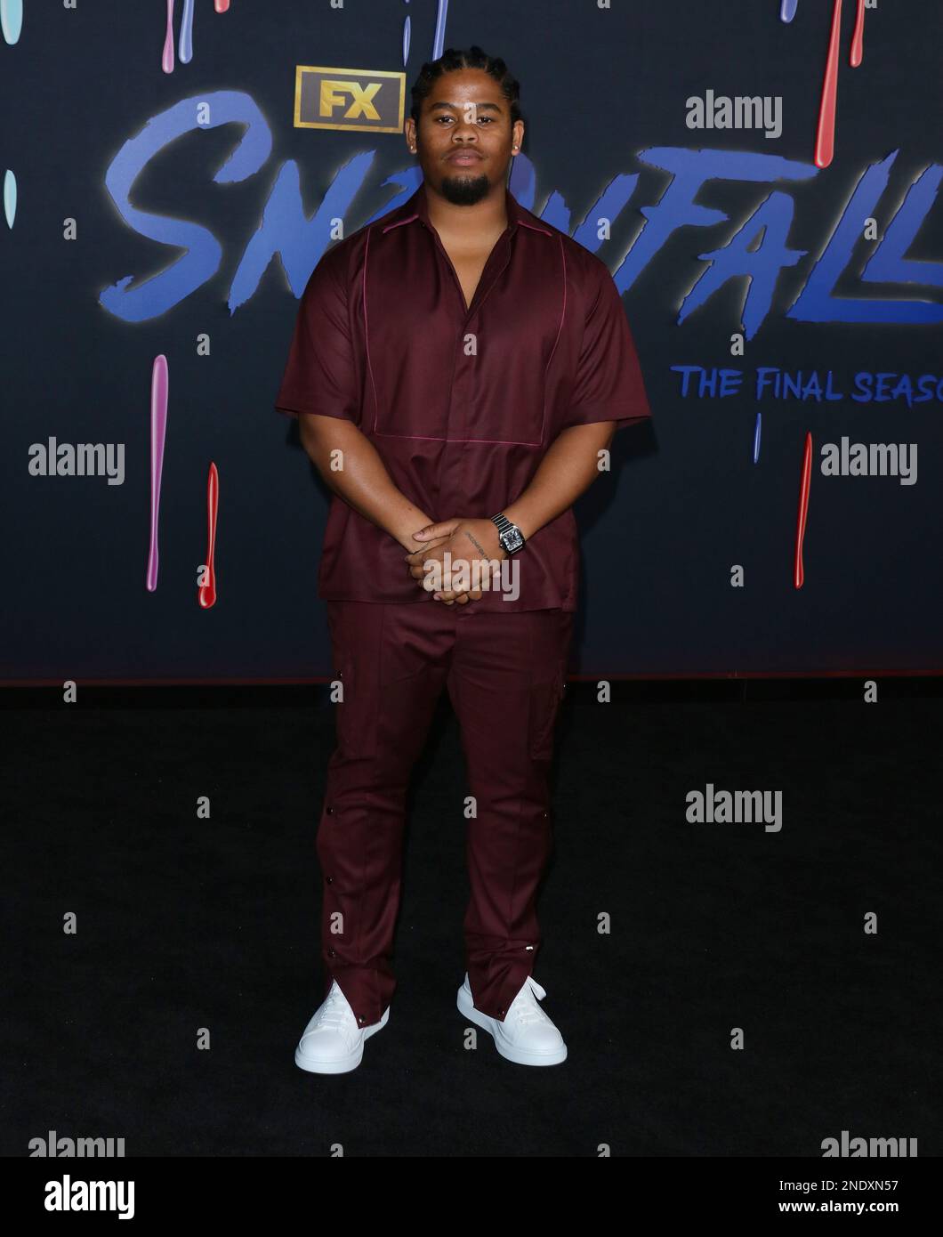 Sasiah John arrives at The red carpet for the premiere of the sixth and ...