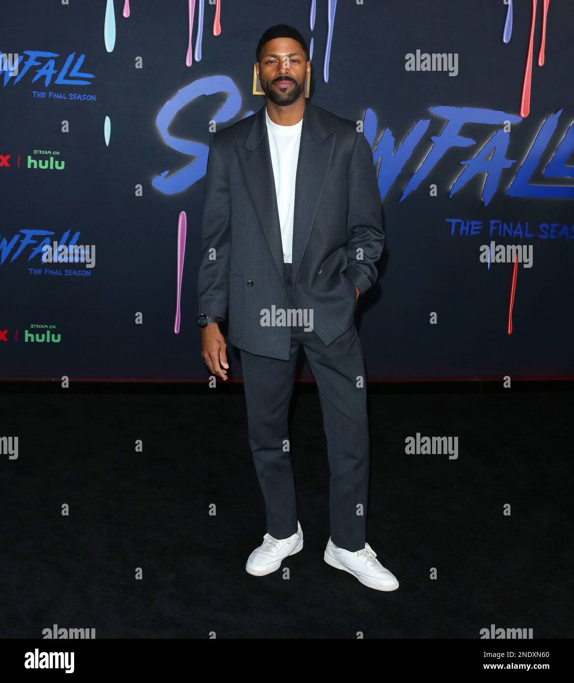 Los Angeles, USA. 15th Feb, 2023. Devaughn Nixon arrives at The red ...