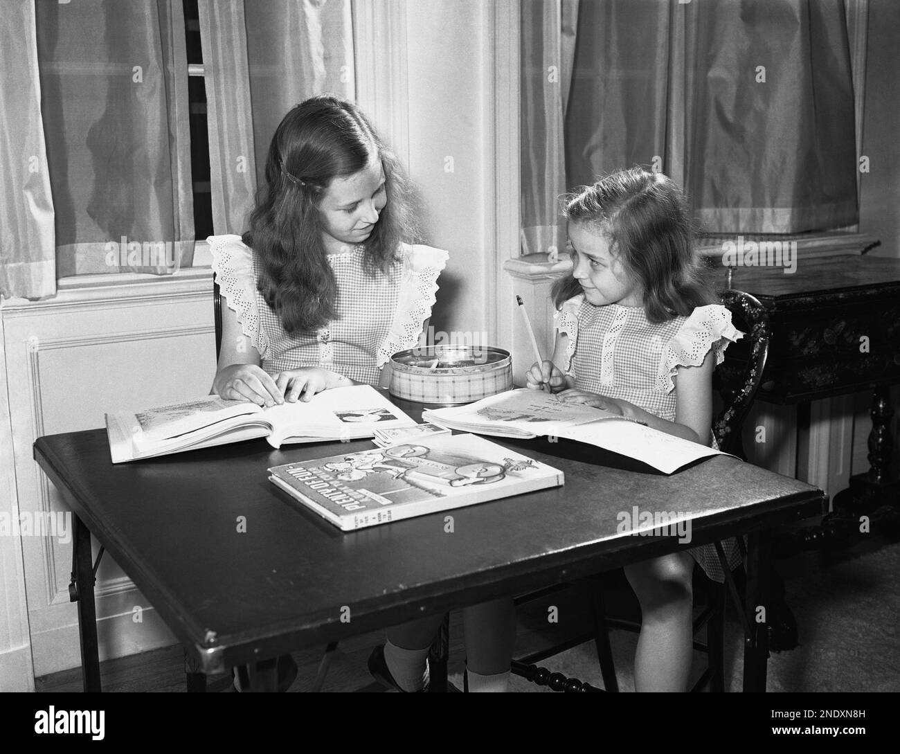 Sara and Kate (smaller girl) children of Mrs. Betsy Cushing Roosevelt ...