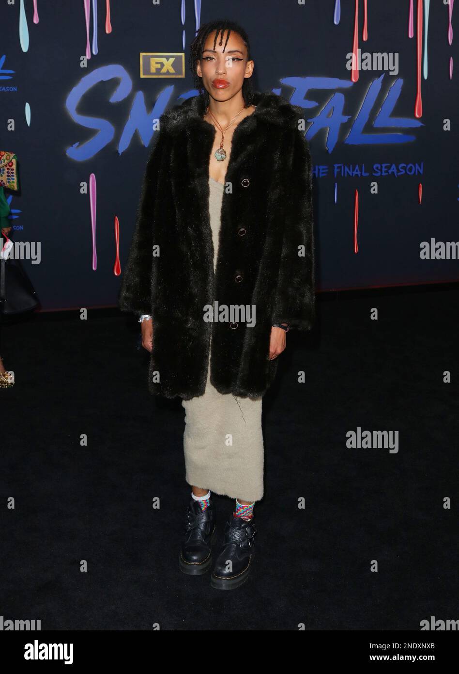 Selenesol Singleton arrives at The red carpet for the premiere of the ...