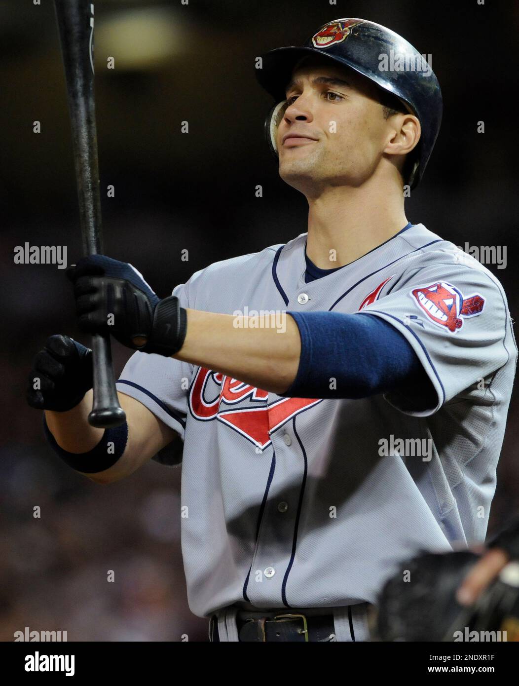 Cleveland Indians' Grady Sizemore against the Minnesota Twins in a ...