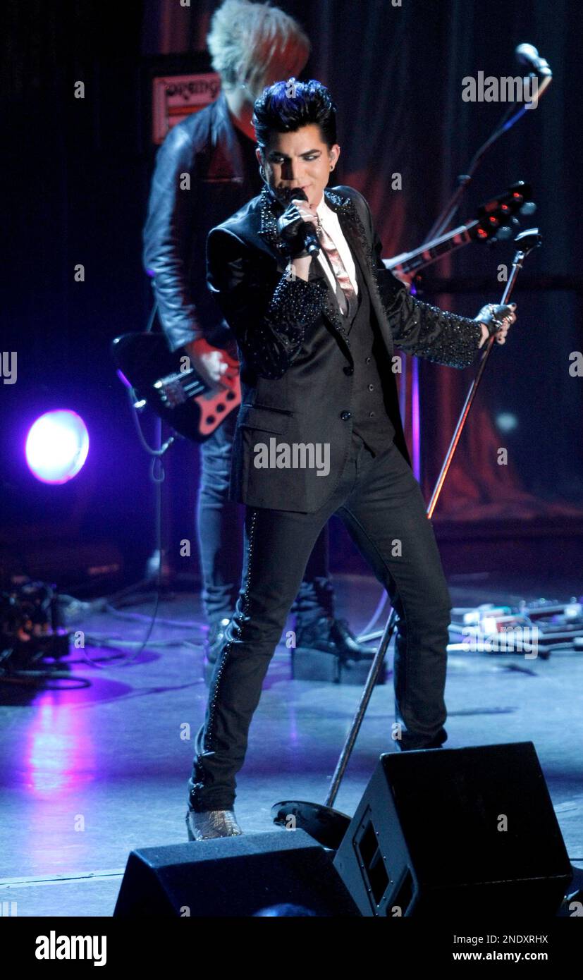 Singer Adam Lambert at the GLAAD Media Awards in Los Angeles on ...