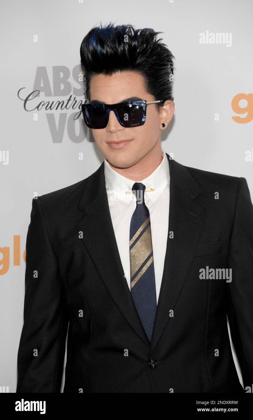 Singer Adam Lambert arrives at the GLAAD Media Awards in Los Angeles on ...