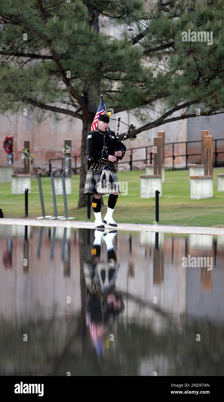 Pipe Sergeant Kevin M. Donnelly, of the DEA Black and Gold Pipes and ...