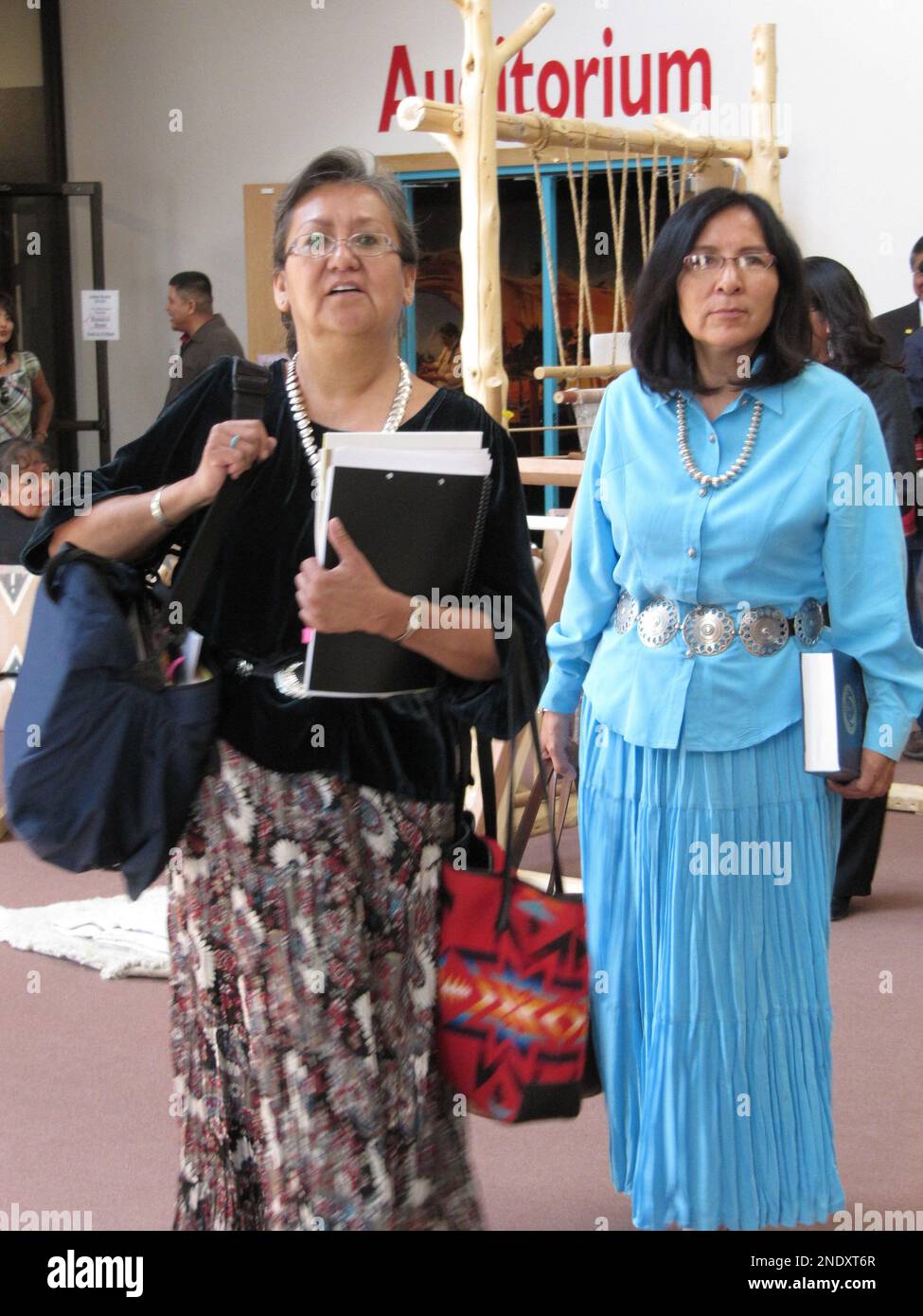 Navajo Supreme Court Justices Eleanor Shirley, left, and Louise Grant ...