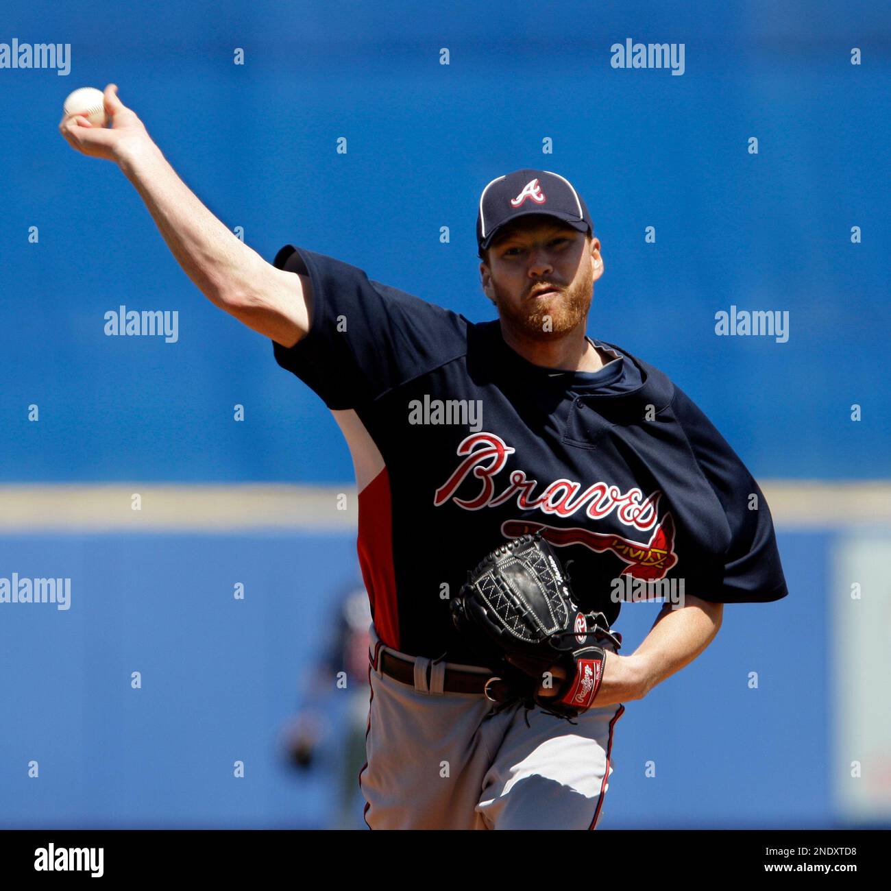 Atlanta Braves' Tommy Hanson during the spring training baseball game ...