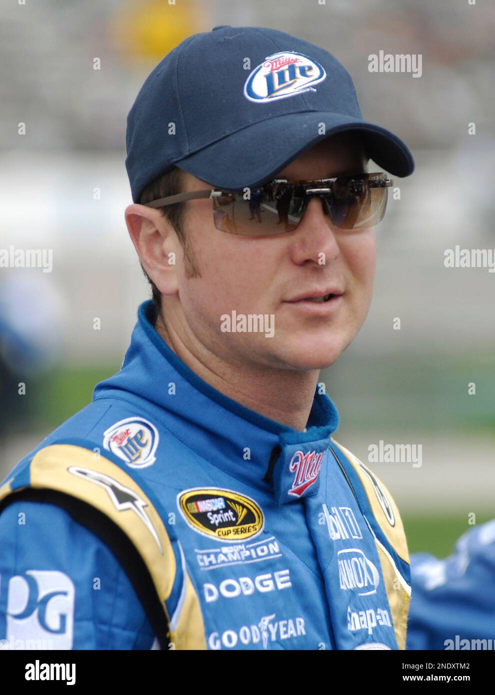 Kurt Busch before the NASCAR Sprint Cup Series' Samsung Mobile 500 auto ...