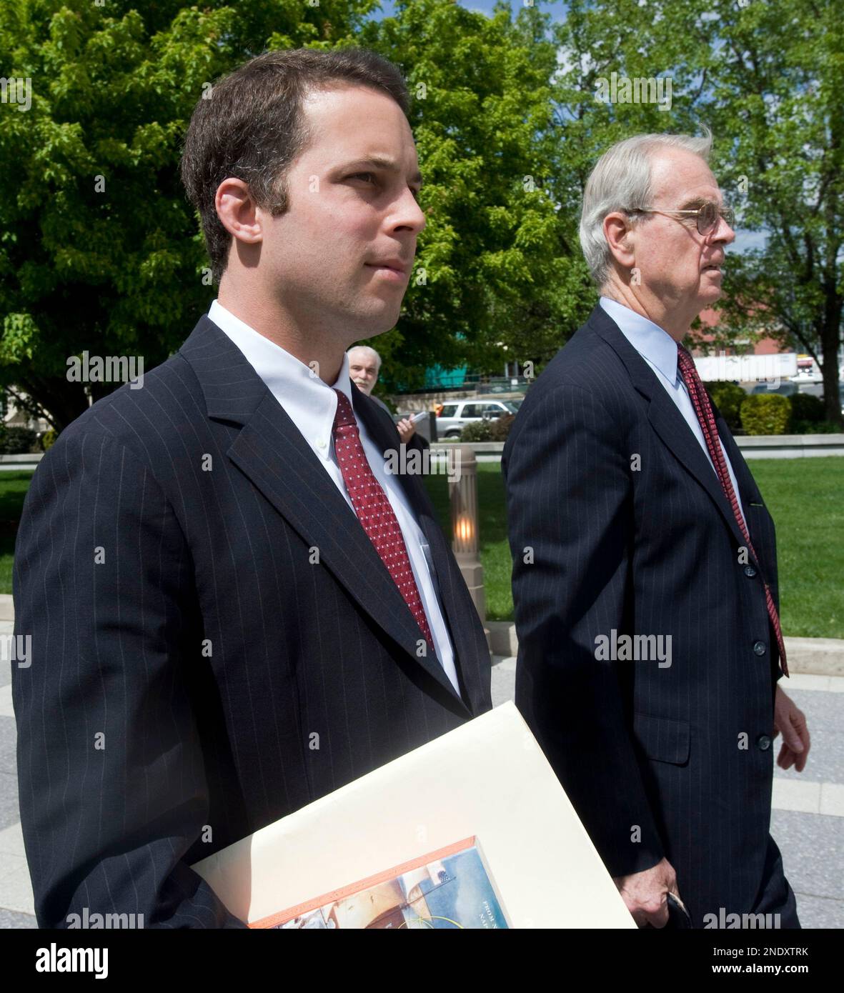 Former Hoboken Mayor Peter Cammarano III, left, and his attorney Joseph ...