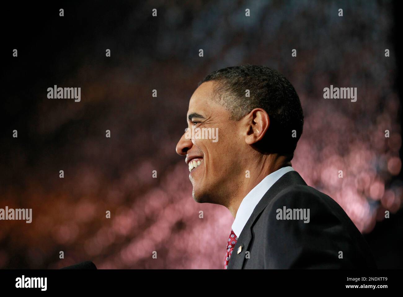 President Barack Obama smiles as he speaks at a fundraiser for the ...