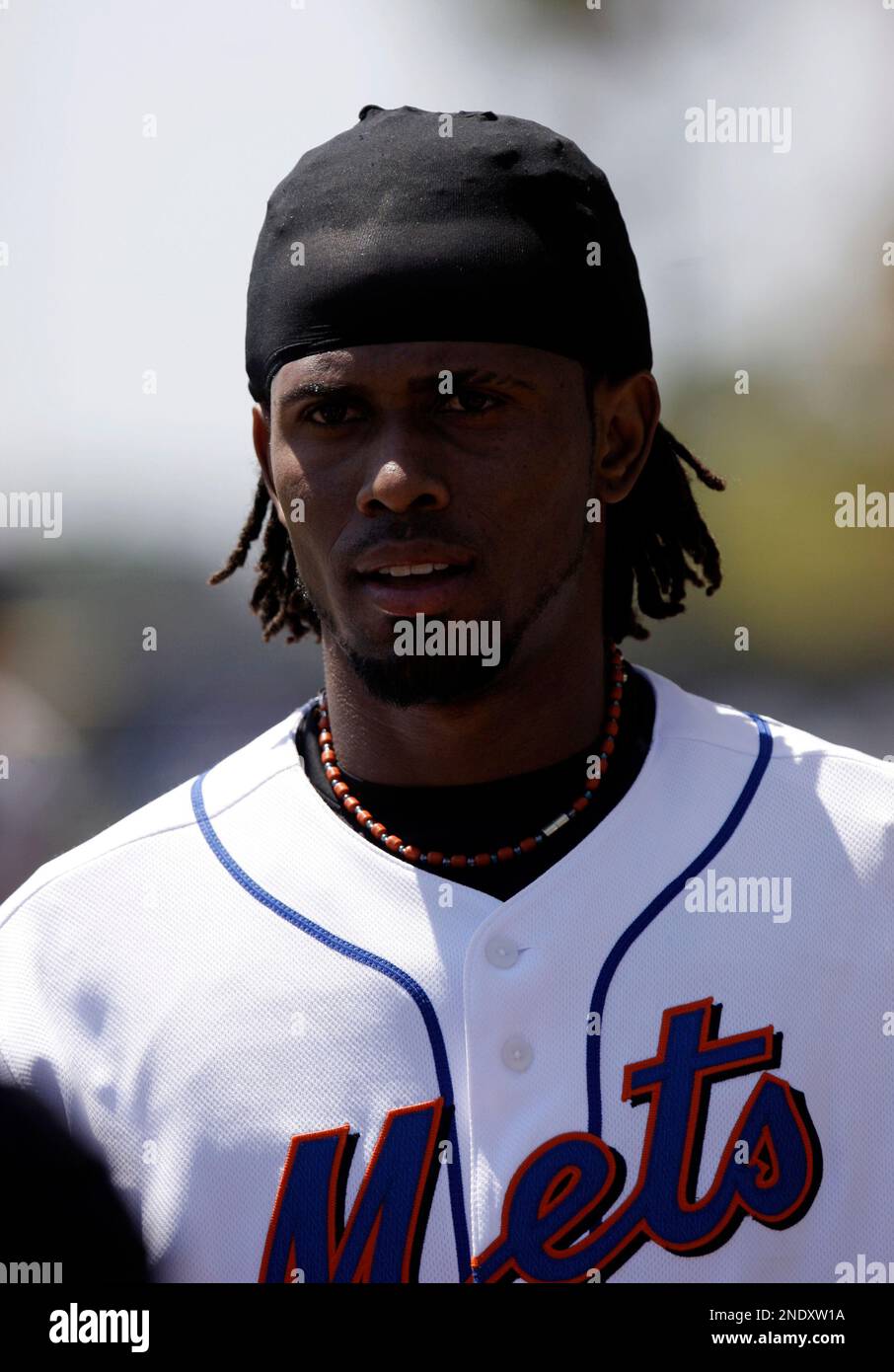 New York Mets Jose Reyes during the spring training baseball game in ...