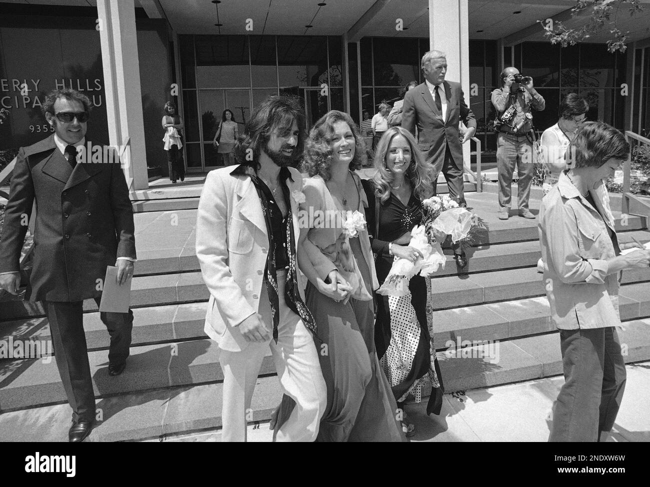 Actress Faye Dunaway, 37, and Peter Wolf, 28, lead singer of the J ...