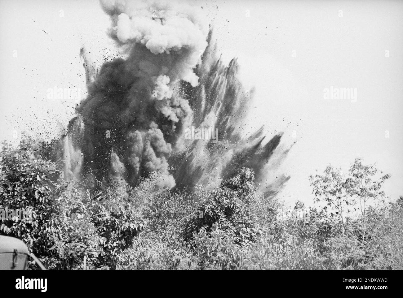 Huge explosion from three Tons of TNT sends Terrain flying 10 miles ...
