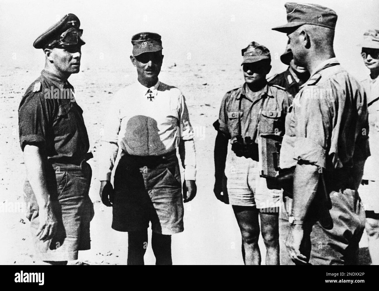 General Rommel, left, and Major the Rev. Bach, Feb. 21, 1942. (AP Photo ...