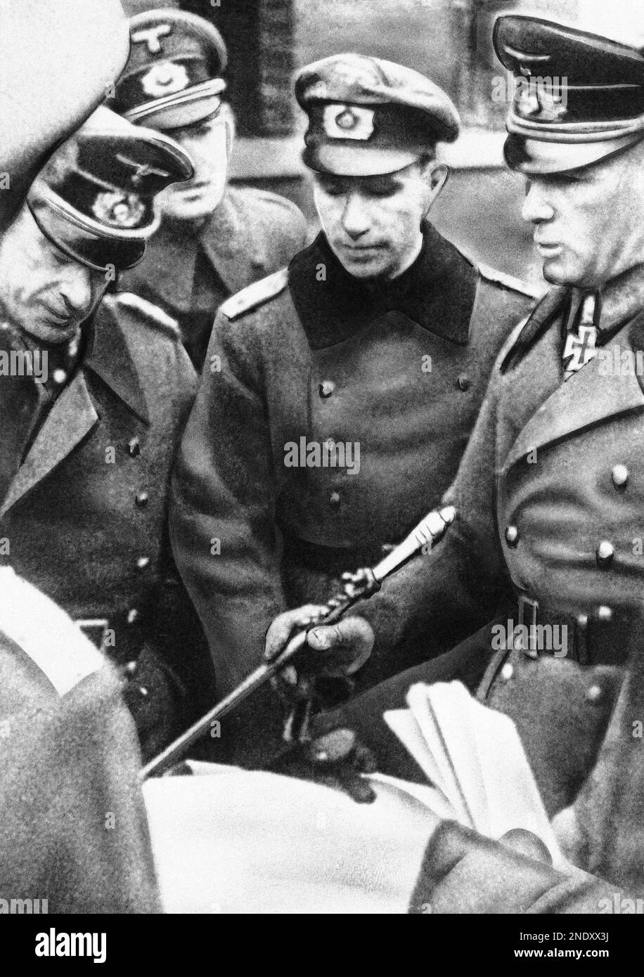 During a pre-invasion inspection of Atlantic wall defenses, field ... During a pre-invasion inspection of Atlantic wall defenses, field ...