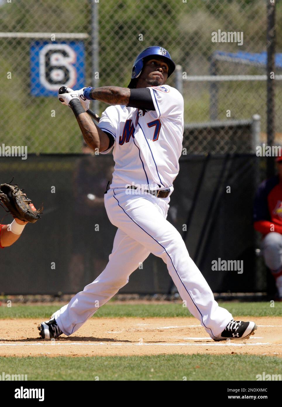 New York Mets Jose Reyes during the spring training baseball game in ...