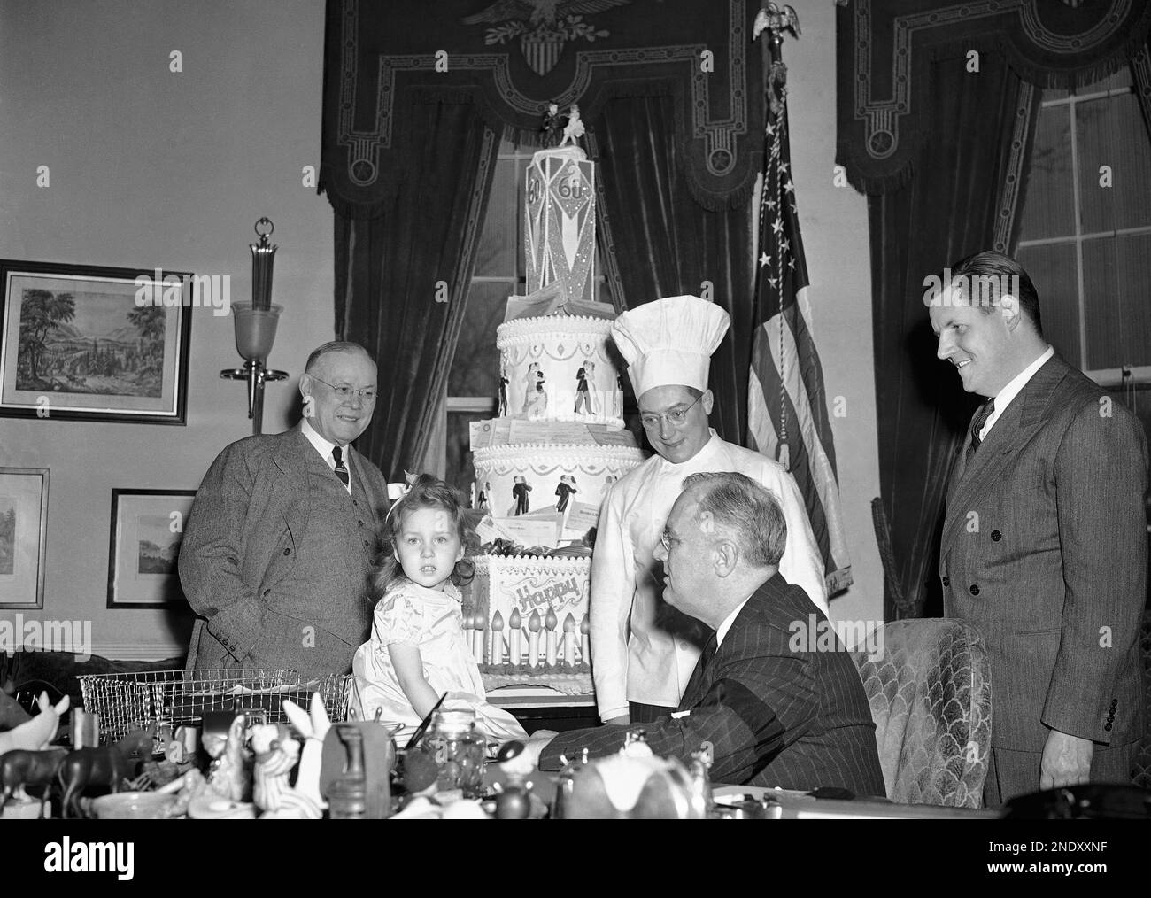 President Franklin D. Roosevelt coaxed a speech out of three-year-old ...