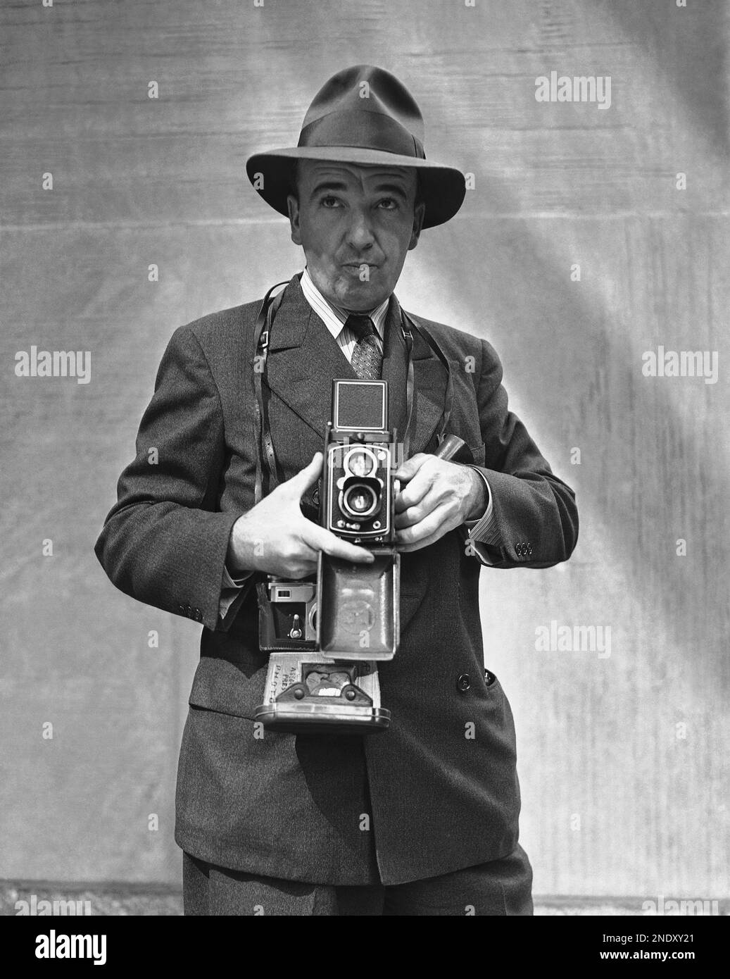AP staff photographer Frank Pappy Noel on Jan. 20, 1942. Location is ...