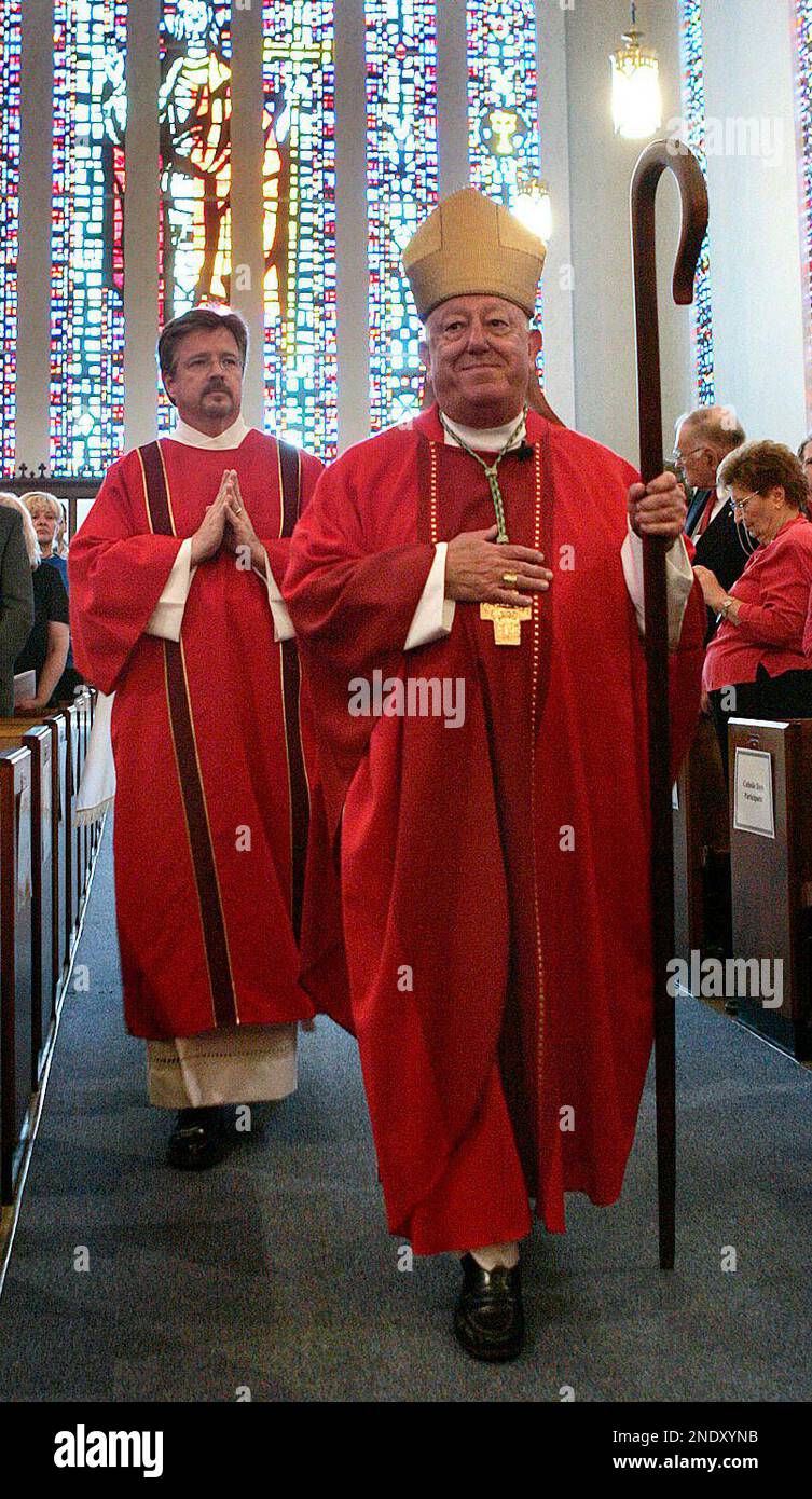 FILE - In this March 14, 2007 photo, Archbishop John Favalora of Miami ...