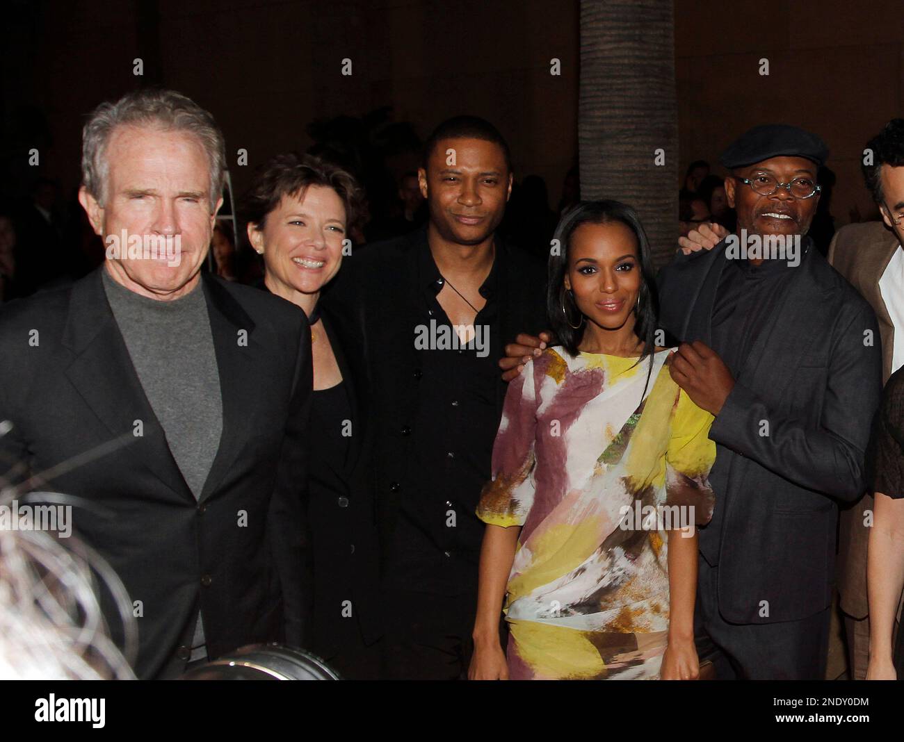 From left: Warren Beatty,Annette Bening,David Ramsey, Kerry Washington ...
