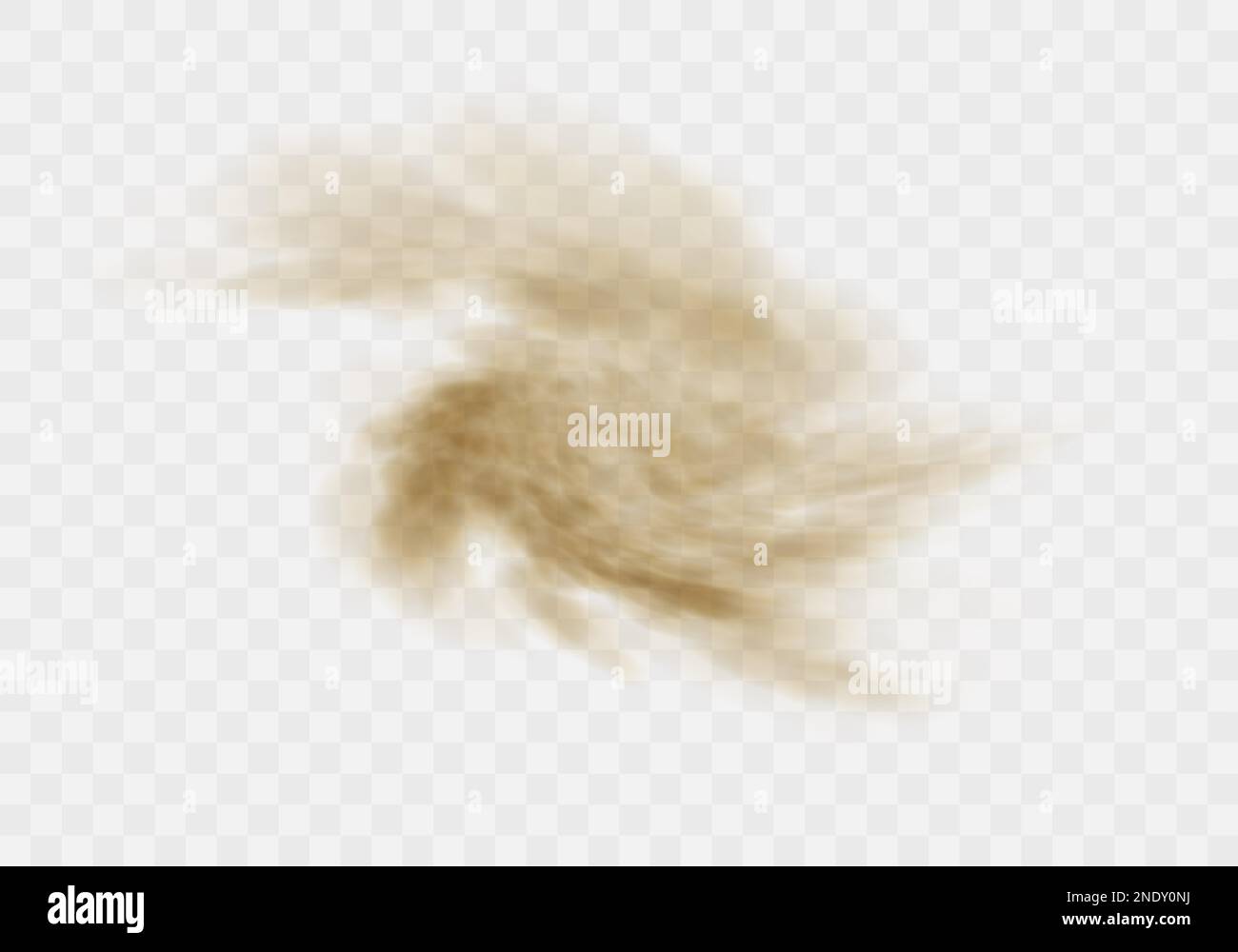 Desert sandstorm, brown dusty twisted or swirling vortex cloud banner ...