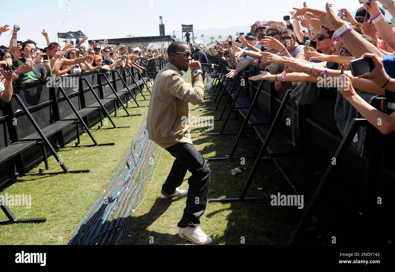 Rapper B.o.B. performs on the final day of the Coachella Valley Music ...
