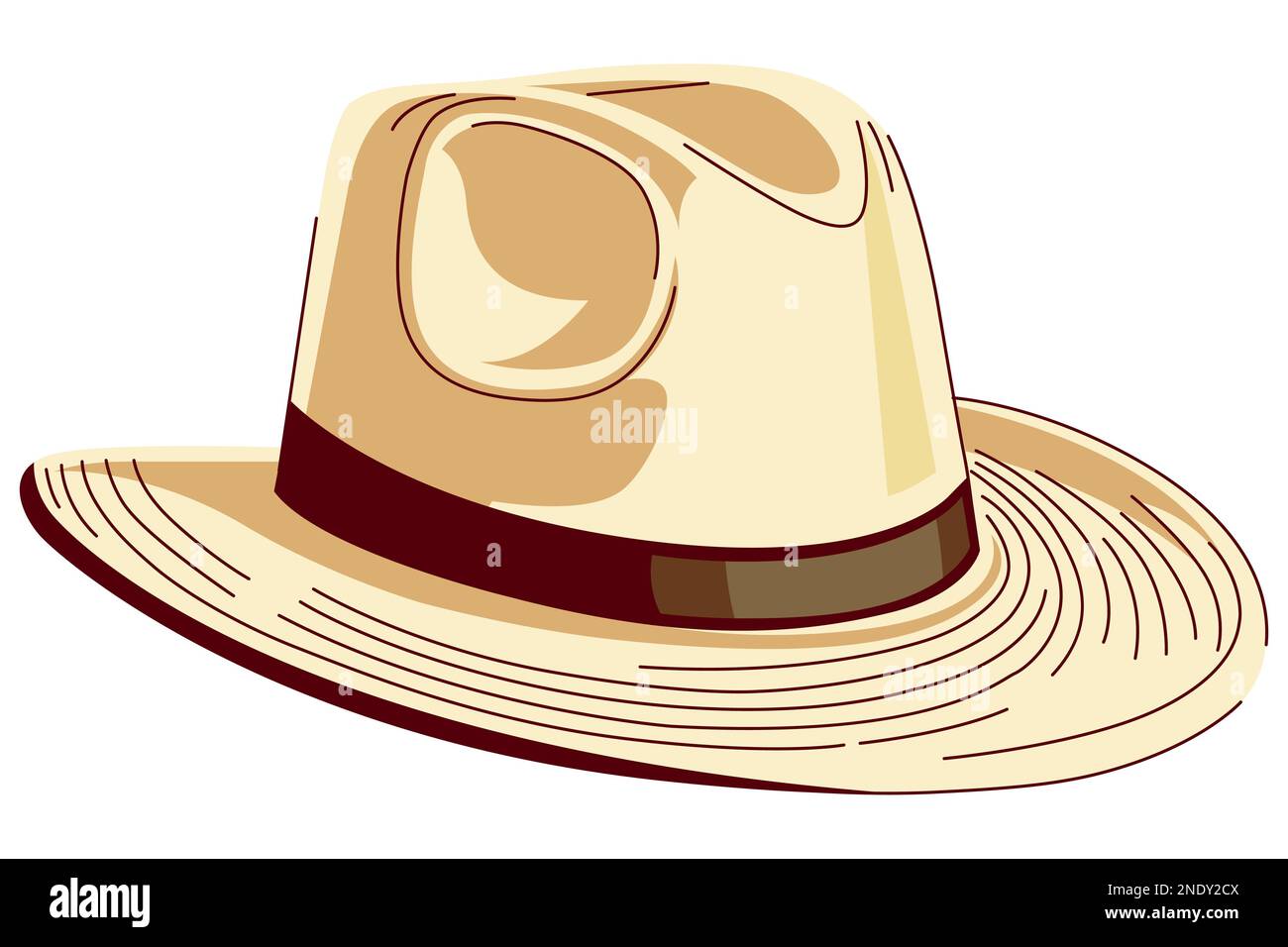 Flat Bill Hat Clipart