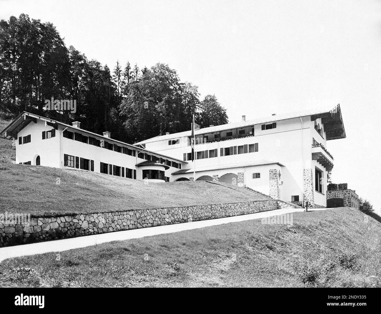 This is a pre-war picture of Adolf Hitler's mountain home near ...