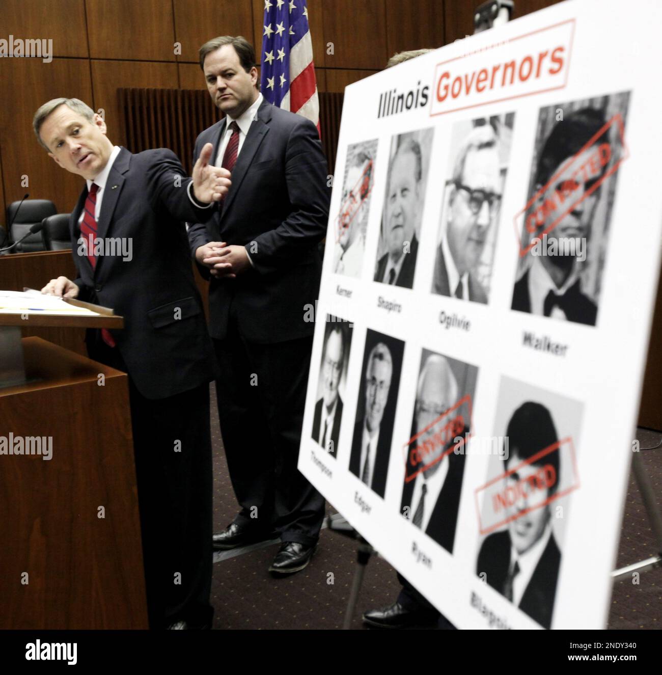 Republican senatorial candidate U.S. Rep. Mark Kirk, R-Ill., left ...