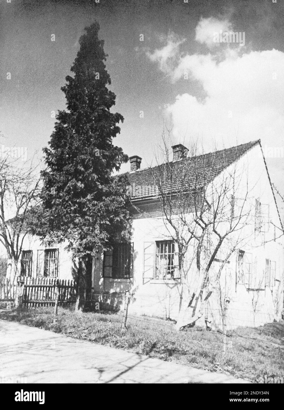This is a view of the house in which Adolf Hitler's parents lived ...