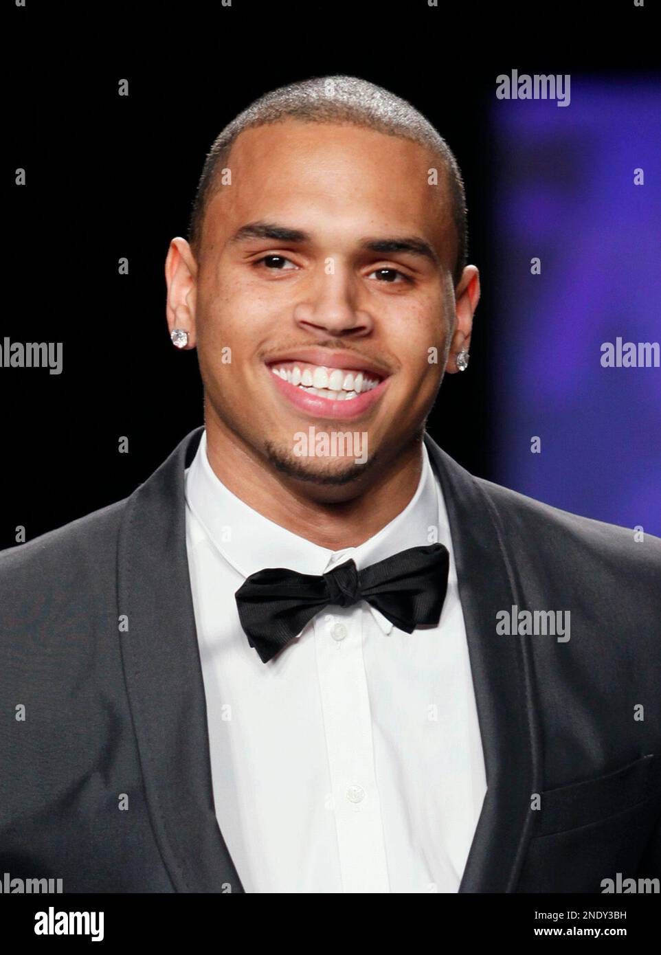 FILE - In this Feb. 12, 2010 file photo, Chris Brown models at Naomi ...