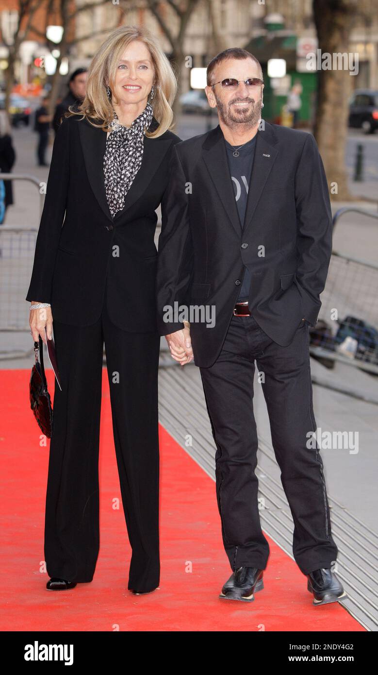 Barbara Bach and Ringo Starr arrive for the private view of exhibition ...