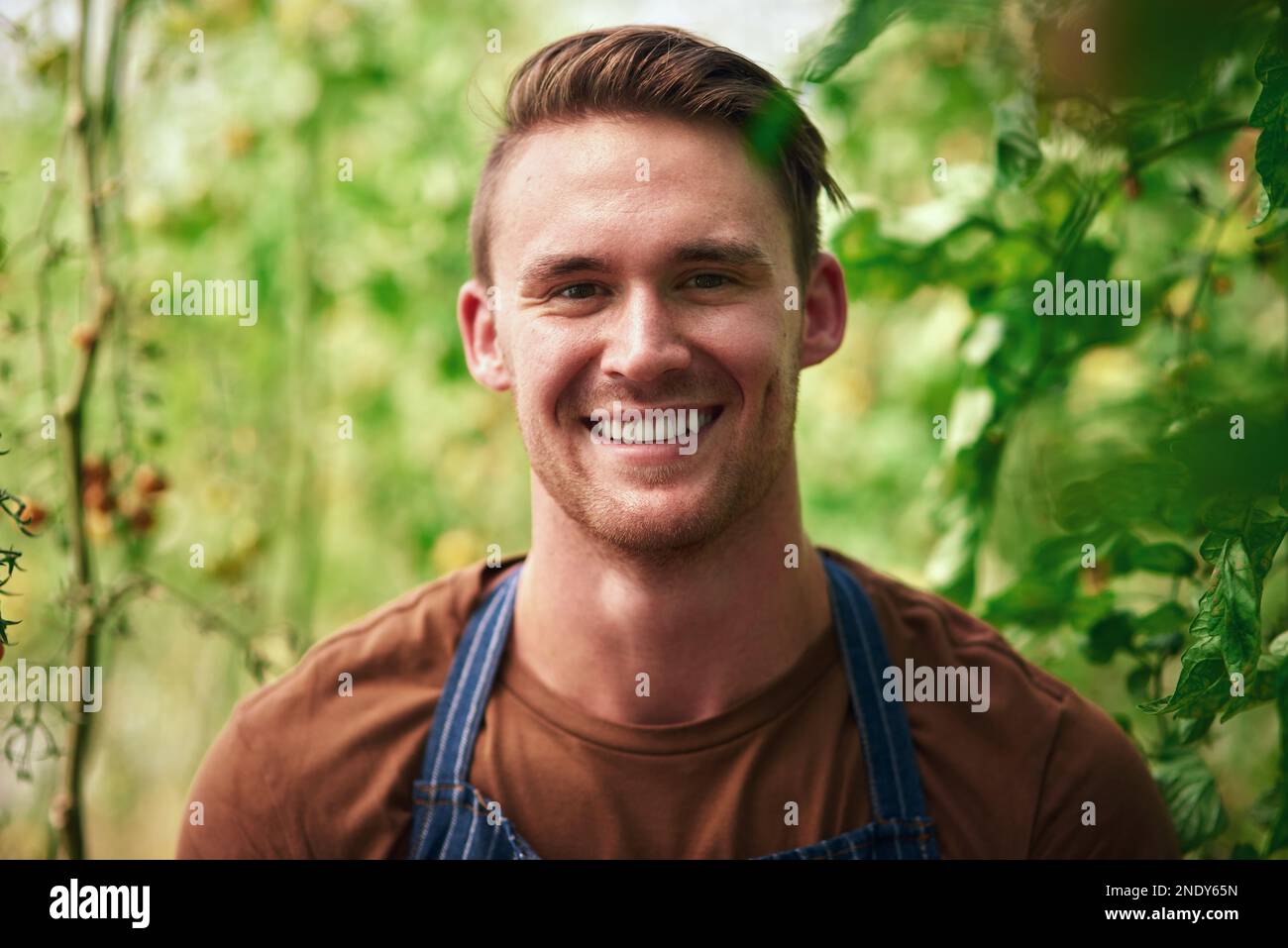 Everyday is a good day to become a farmer. Portrait of a handsome young ...