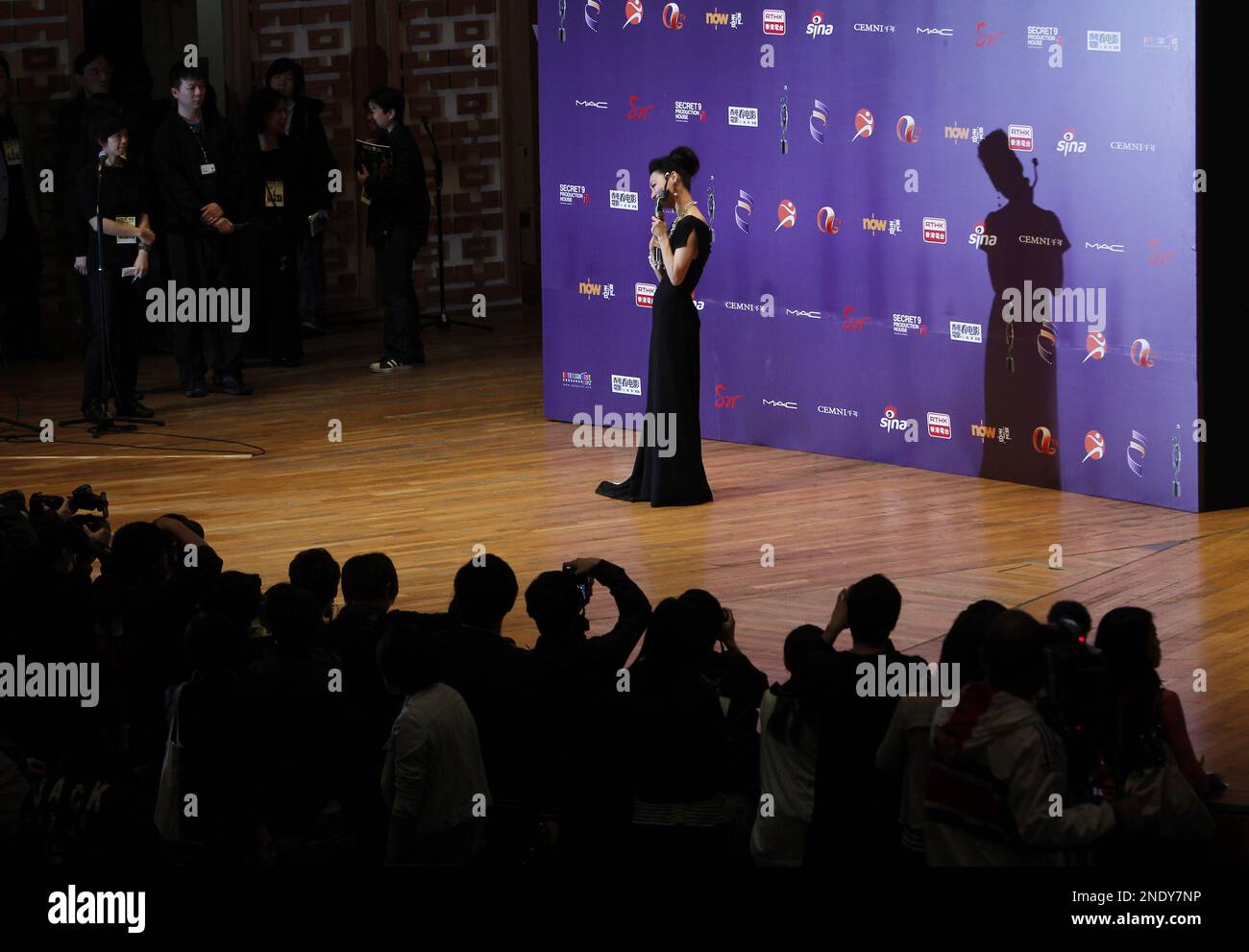 Hong Kong actress Wai Yin Hung celebrates after winning the best ...