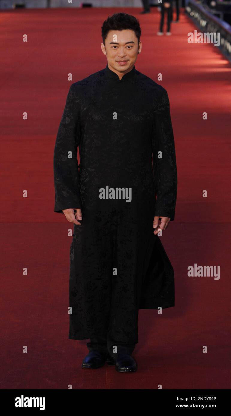 Hong Kong actor Fan Siu-wong poses on the red carpet of the Hong Kong ...