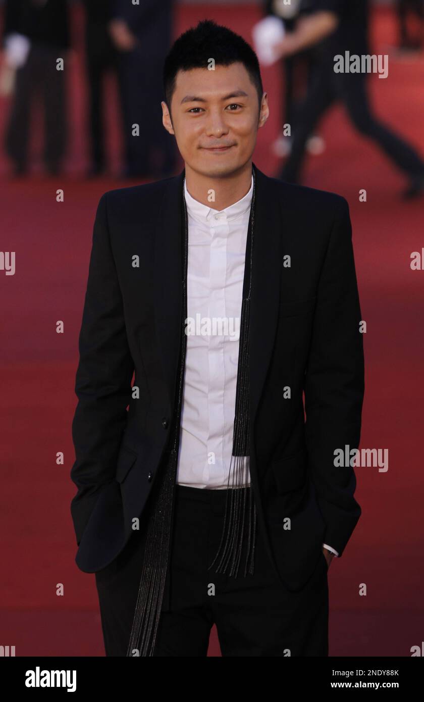 Hong Kong actor Shawn Yu poses on the red carpet of the Hong Kong Film ...