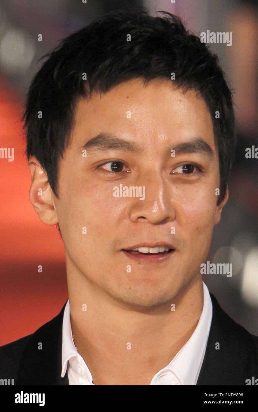 Hong Kong actor Daniel Wu poses on the red carpet of the Hong Kong Film Awards in Hong Kong ...